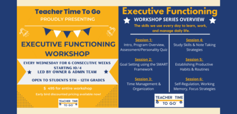Fall 2023 Executive Functioning Workshop - Teacher Time To Go